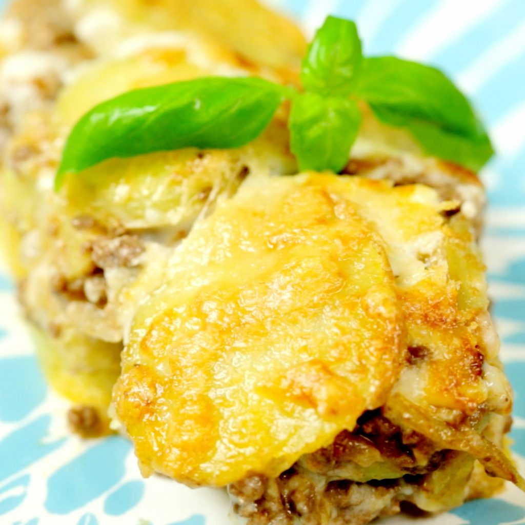Beef and Potato Moussaka - So Delicious