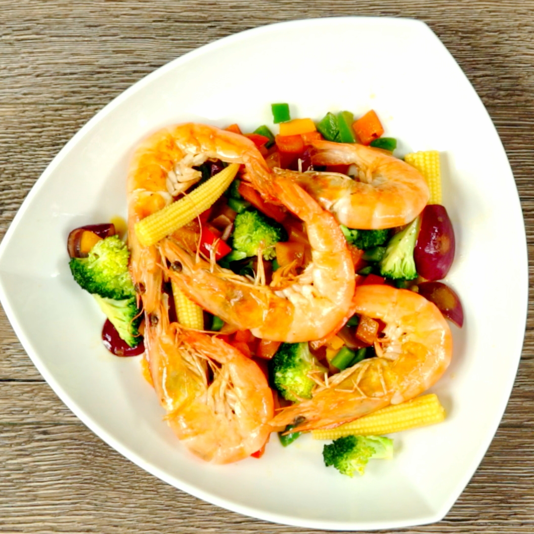 Mushroom Risotto with King Prawns - So Delicious