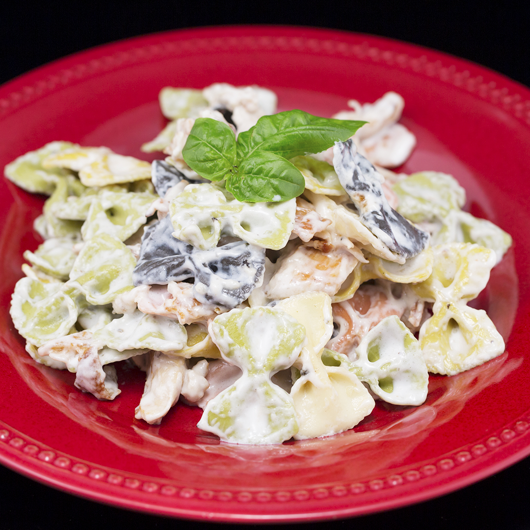 Shrimp Farfalle With Pesto Sauce So Delicious